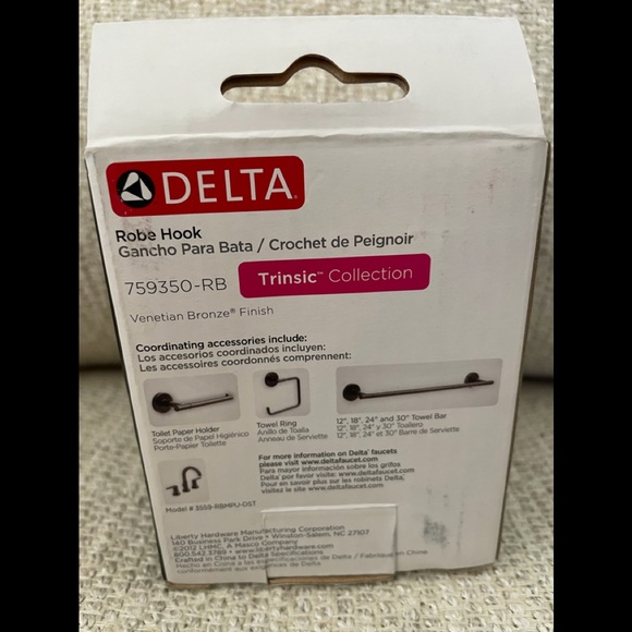 Delta | Bath | Delta Faucet 75935 Trinsic Wall Mounted Robe Hook | Poshmark